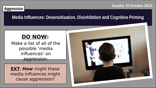 DESENSITISATION, DISINHIBITION AND COGNITIVE PRIMING [A-Level ...