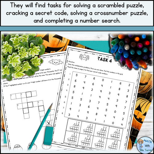 Halloween Multi-Digit Multiplication Escape Room | Teaching Resources