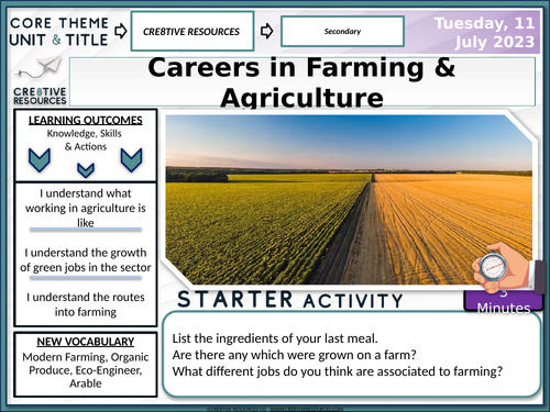 Careers : Agriculture + Farming | Teaching Resources