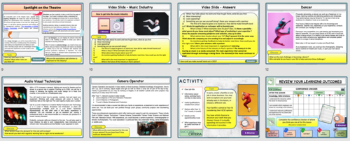 Careers in Show Business Film & TV | Teaching Resources