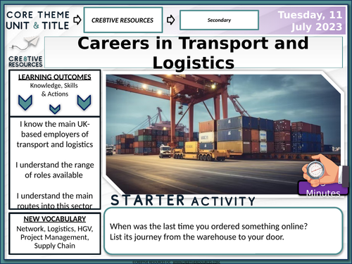 Careers in Transport and Logistics | Teaching Resources