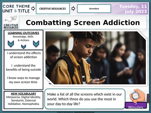 Combatting Screen Addiction | Teaching Resources