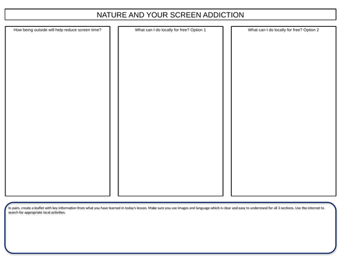 Combatting Screen Addiction | Teaching Resources