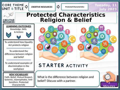 Religion & Belief Lesson - Protected Characteristics | Teaching Resources