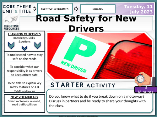 New Learner Drivers & Road Safety | Teaching Resources