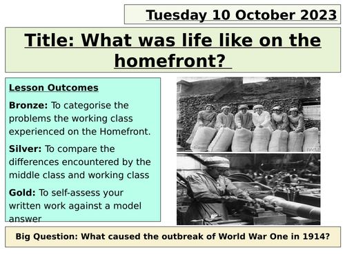 Life on homefront | Teaching Resources