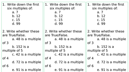 Year 5 Multiples lesson | Teaching Resources