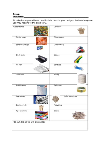 DT - Shelter building set of lessons | Teaching Resources