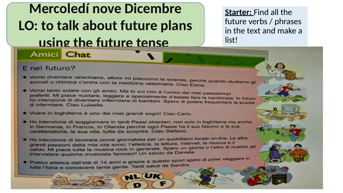 Future Tense Italian - Bundle Lesson & consolidation FUTURO | Teaching ...