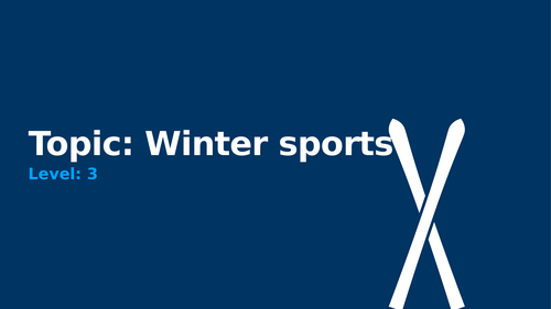 Winter Sports | Teaching Resources