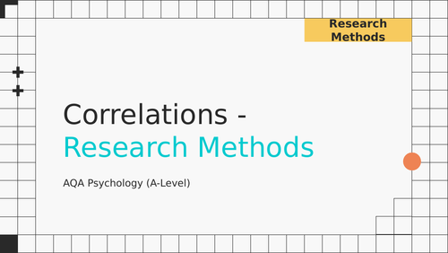 AQA RESEARCH METHODS: Correlations | Teaching Resources