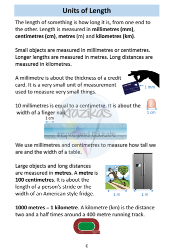 Length Workbook - Level 1 Functional Skills Maths | Teaching Resources