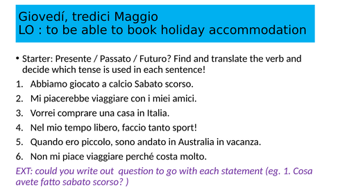 Booking accommodation - Alloggio Italiano Holidays Travel and Tourism ...