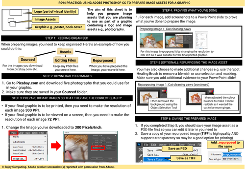 R094 - Preparing Image Assets for a Graphic Practice (Photoshop version ...