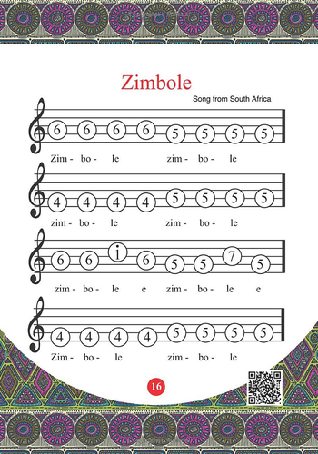 Numbered Sheet Music for 8-Note Steel Drum with Simple Traditional ...