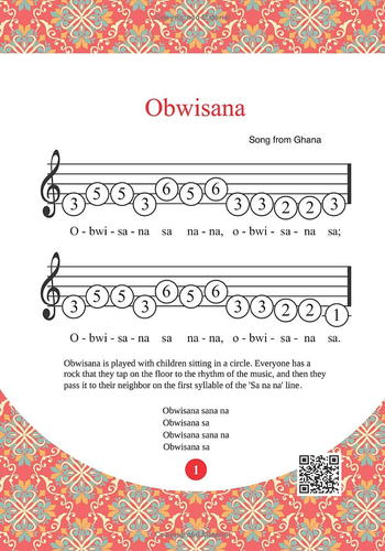 Numbered Sheet Music for 8-Note Steel Drum with Simple Traditional ...