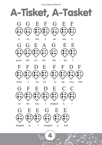 Big Book for 4-Hole Ocarina - 50 Songs with Fingering Chart: also ...