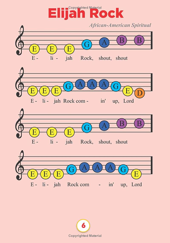 Super Easy Gospel Songbook for Beginners of All Ages: for Color Bell ...