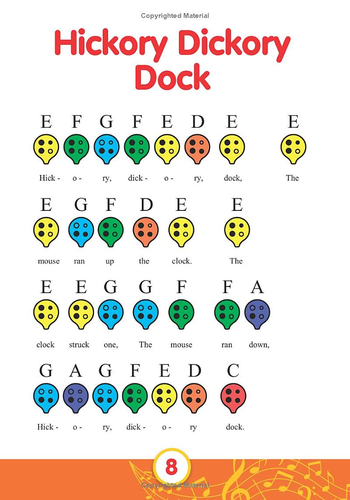 30 Very Simple Songs for 4-Hole Ocarina with Color-Coded Fingering ...