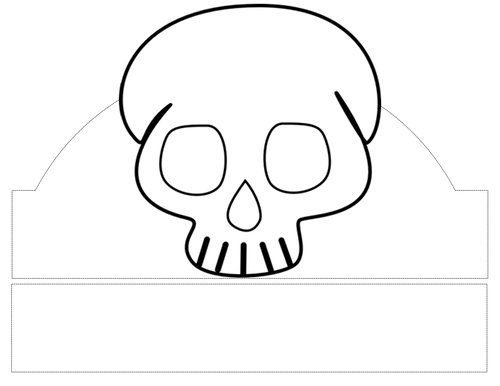 Fun Halloween paper hats/crowns to colour and decorate for young ...