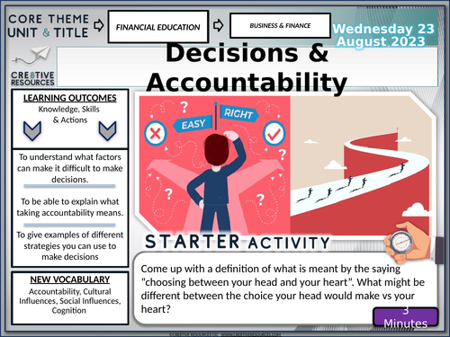 Business & Finance Ks3 Unit | Teaching Resources