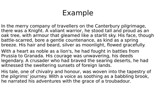 Canterbury Tales Creative Writing Lesson | Teaching Resources