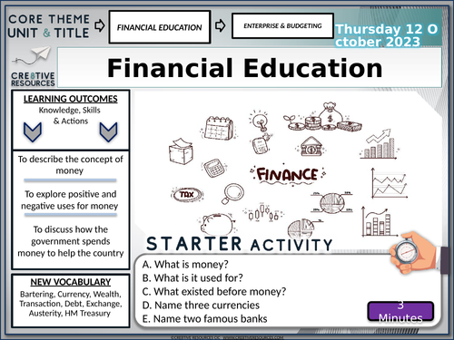 Enterprise & Budgeting - Ks3 Finance Unit | Teaching Resources