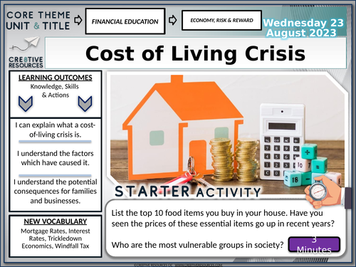 Economy, Risk & Reward - KS4 Finance Unit | Teaching Resources