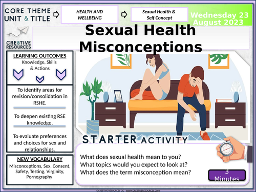 Sexual Health & Self Concept KS5 Unit | Teaching Resources