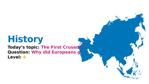 History: The First Crusade | Teaching Resources