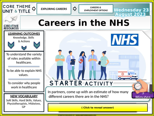 Careers + Employment Options - Careers Unit | Teaching Resources