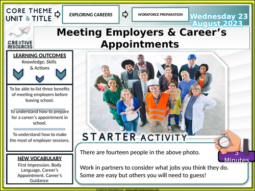 Workforce Preparation + Life Skills - Careers Unit | Teaching Resources