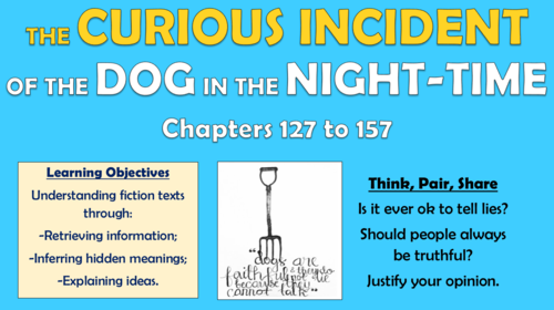 The Curious Incident of the Dog in the Night-time - Chapters 127 to 157 ...