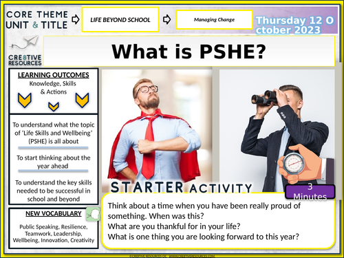 Managing Change + Transition PSHE Unit | Teaching Resources Managing Change + Transition PSHE Unit | Teaching Resources