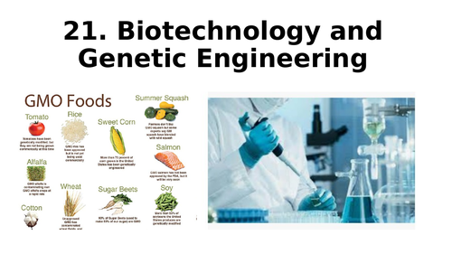 IGCSE Biology -CIE- Topic 21- Biotechnology and genetic engineering ...