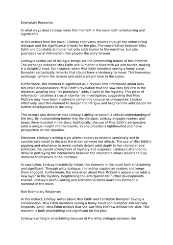 Picnic at Hanging Rock Cambridge 0475 Literature | Teaching Resources