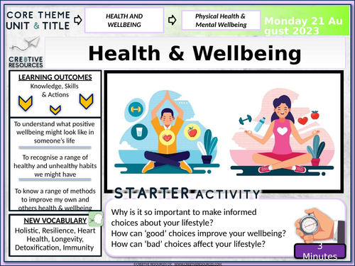 Physical Health & Mental Wellbeing - PSHE Unit | Teaching Resources