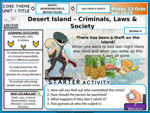 Law, Crime & Society - PSHE Unit | Teaching Resources