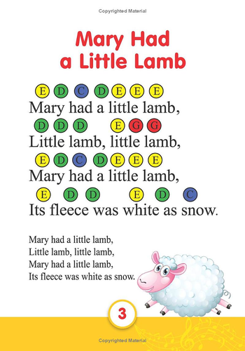 20 Color-Coded Xylophone Melodies: Letter-Coded Songbook for Children ...