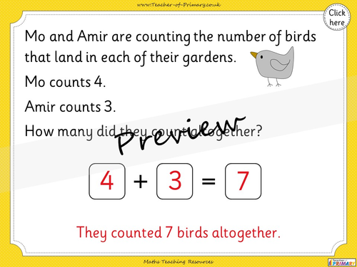 Addition Problems - Year 1 | Teaching Resources