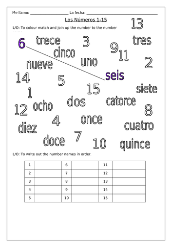 SPANISH - LOS NÚMEROS - NUMBERS | Teaching Resources