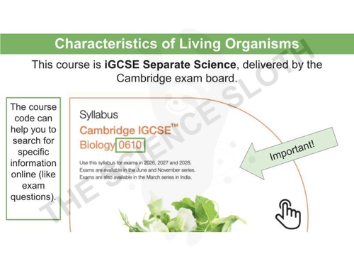 Characteristics of Living Things - MRS GREN, Course Info and Effective ...