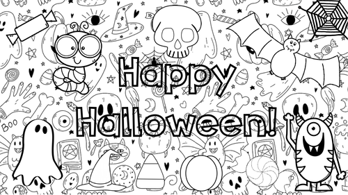 Halloween Coloring Pages, Coloring Sheets, Activity & Worksheets ...