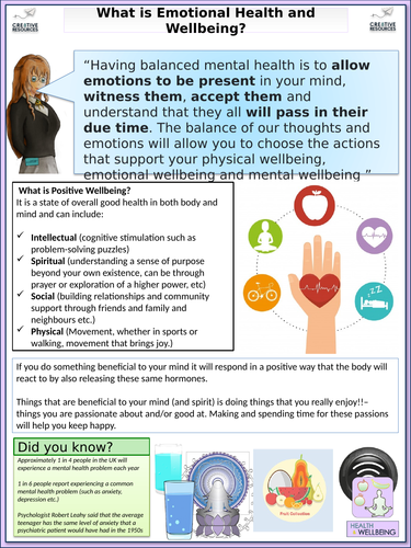 Mental Health and Wellbeing - PSHE Unit | Teaching Resources