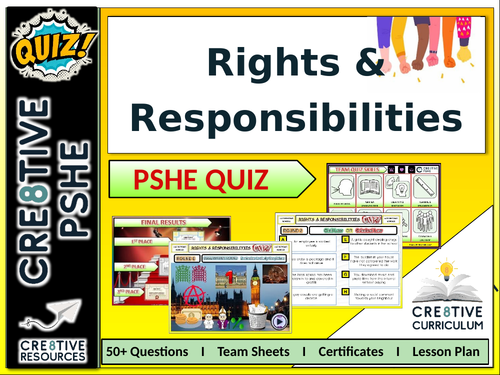 Rights and Responsibilities - PSHE Unit | Teaching Resources