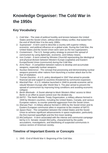 IGCSE History Superpower Relations Knowledge Organisers | Teaching ... IGCSE History Superpower Relations Knowledge Organisers | Teaching ...