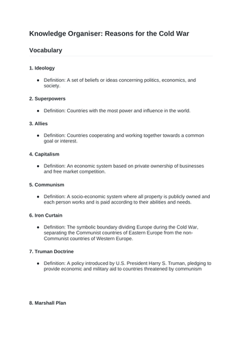 IGCSE History Superpower Relations Knowledge Organisers | Teaching ... IGCSE History Superpower Relations Knowledge Organisers | Teaching ...