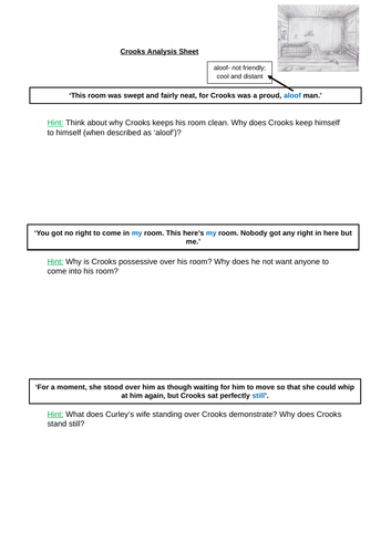 Crooks Of Mice and Men | Teaching Resources