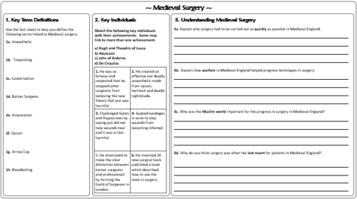 AQA GCSE History: Britain Health & People - Progress in Medieval ...