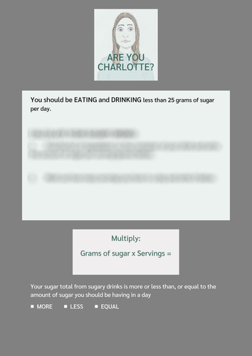 Sugary Drinks Poster and Activity (US) | Teaching Resources